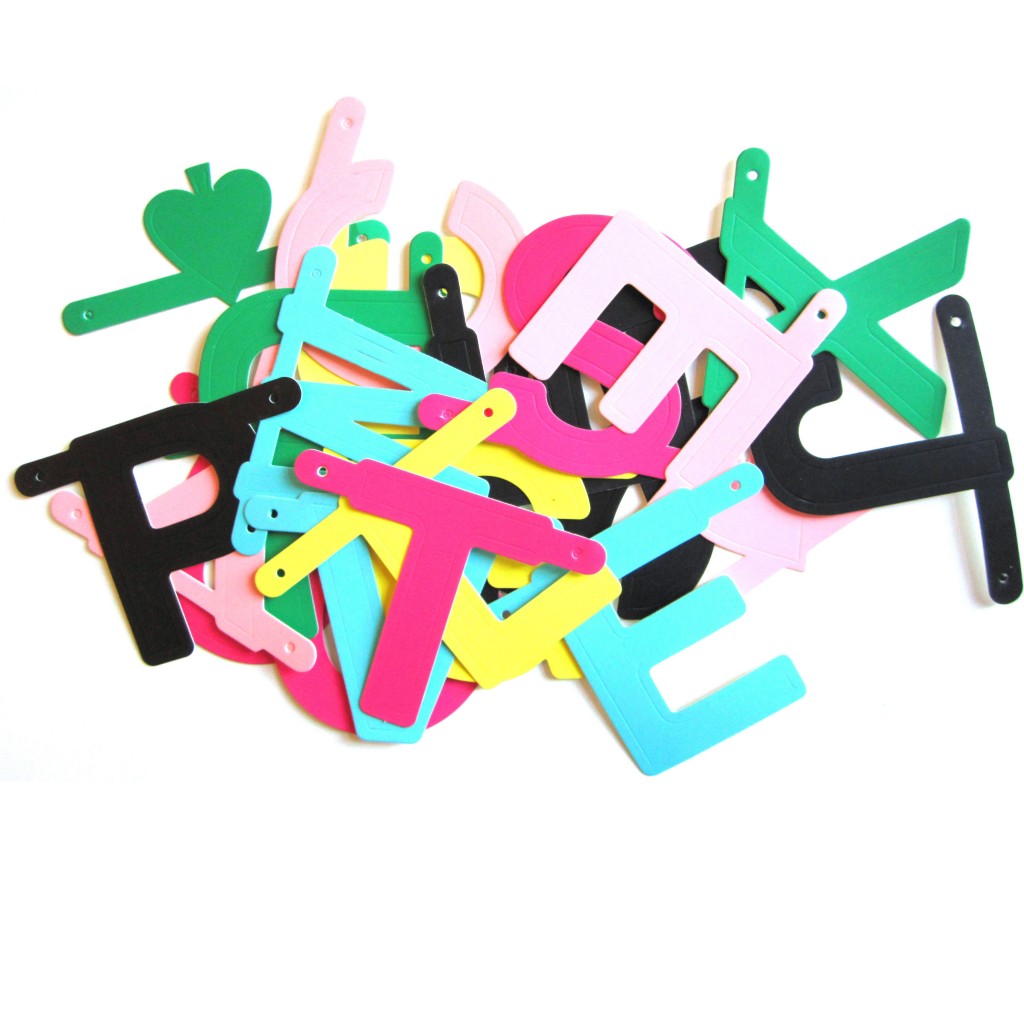 Omm Design DIY Make Your Own Word Banner Multicolour - Leo & Bella