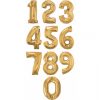 Giant Foil Number Balloon Gold - Leo & Bella
