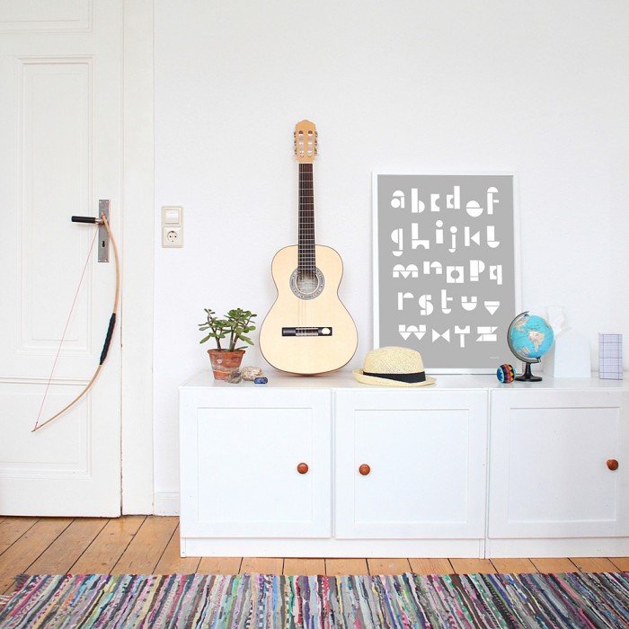 Snug Studio ABC Poster Grey - Leo & Bella