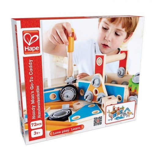 Hape Handyman's Go-To-Caddy Kid's Amazing Tool Box - Leo & Bella