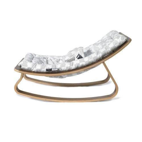 Charlie Crane Baby Rocker Levo Walnut Moumout Cloud - Leo & Bella