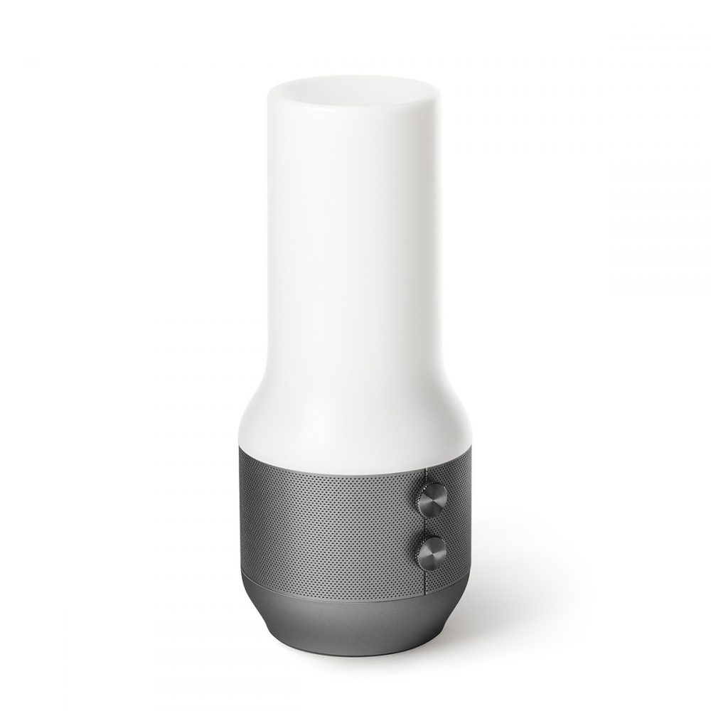 Lexon Terrace LED Light Lamp Bluetooth Speaker Light Gun Metal - Leo ...