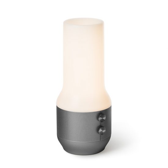 Lexon Terrace LED Light Lamp Bluetooth Speaker Light Gun Metal - Leo ...