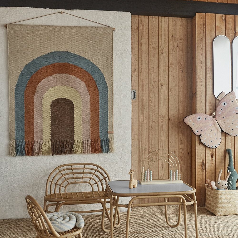 OYOY Follow The Rainbow Wall Rug Multi - Leo & Bella
