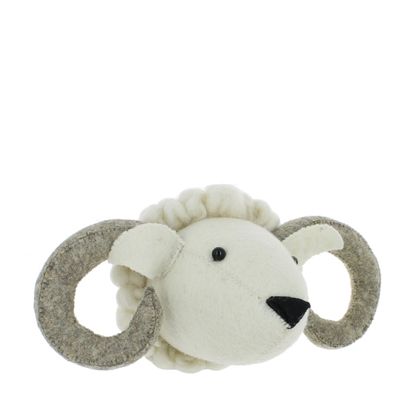 Fiona Walker Felt Animal Head Mini Ram - Leo & Bella