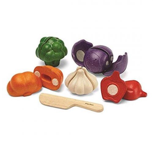 Plan Toys Assorted 5 Colour Vegetable Set - Leo & Bella