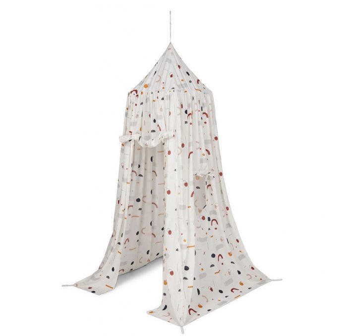 Liewood Luke Canopy Tent Abstract Off White - Leo & Bella
