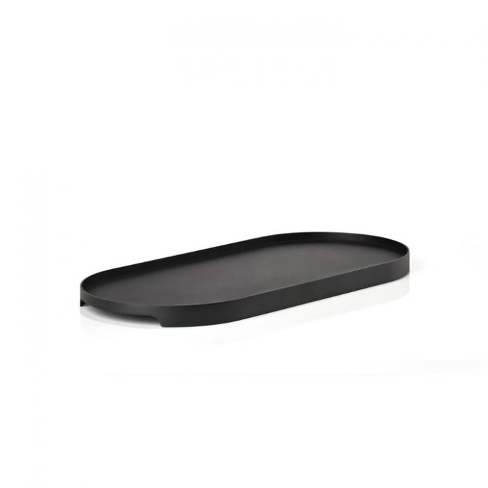 Zone Singles Oval Tray Black Small - Leo & Bella