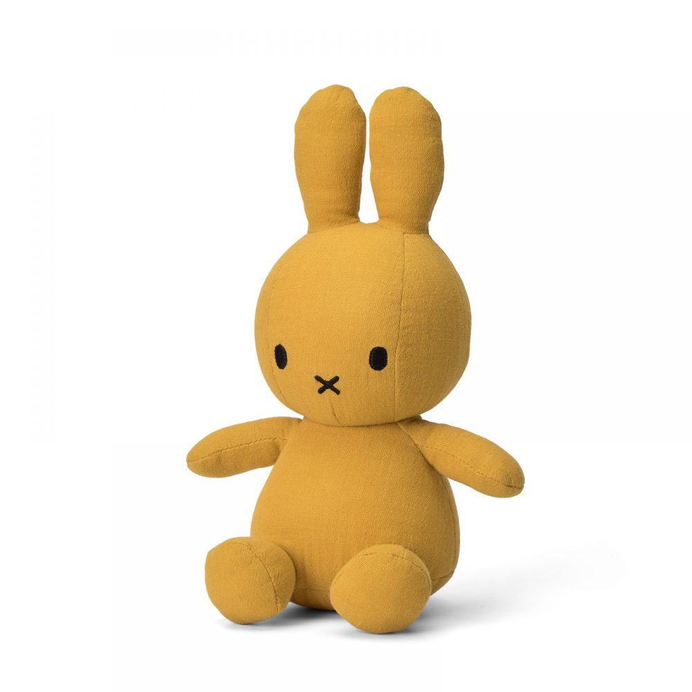 Miffy Plush Doll Sitting Muslin Yellow 23cm - Leo & Bella