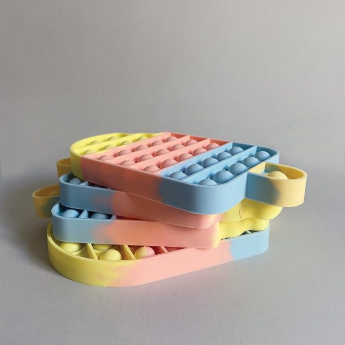 Milk Addict Silicone Sensory Fidget Toy Pop It Popper Icypole Pastel ...