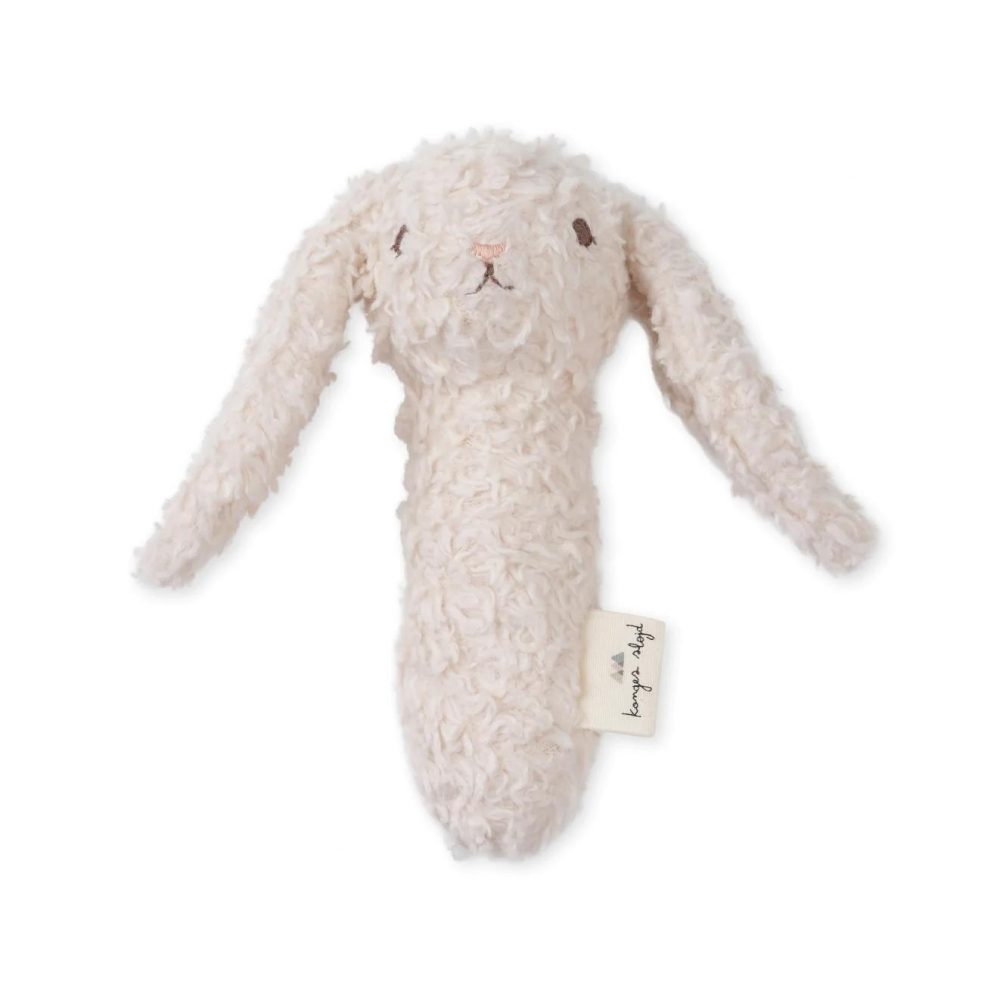 Konges Sløjd Petit Hand Rattle Terry Animals Bunny - Leo & Bella