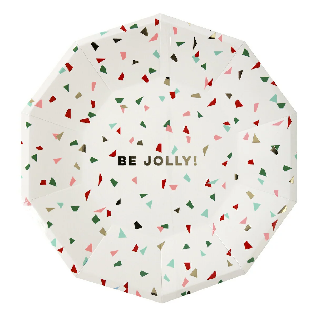 Meri Meri Plates Christmas Festive Be Jolly Large 8PK - Leo & Bella