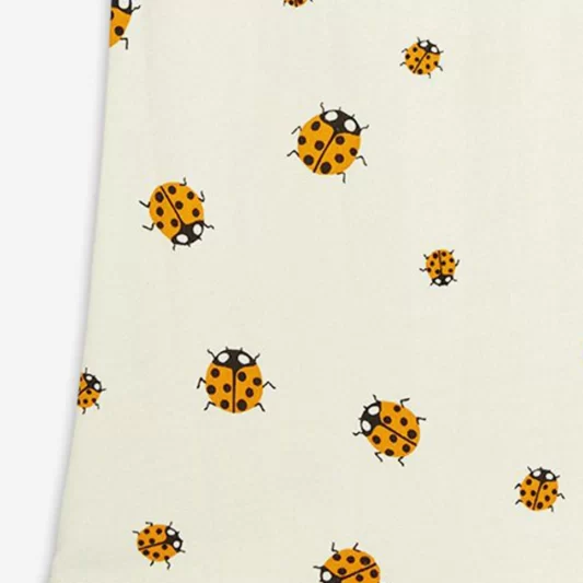 Mini Rodini SS25 Ladybugs AOP Sweatdress - Off-white - 3 - 5 YEARS (104 ...