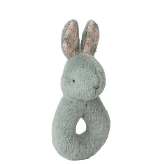 Maileg Rabbit Baby Rattle Set Mint - Leo & Bella